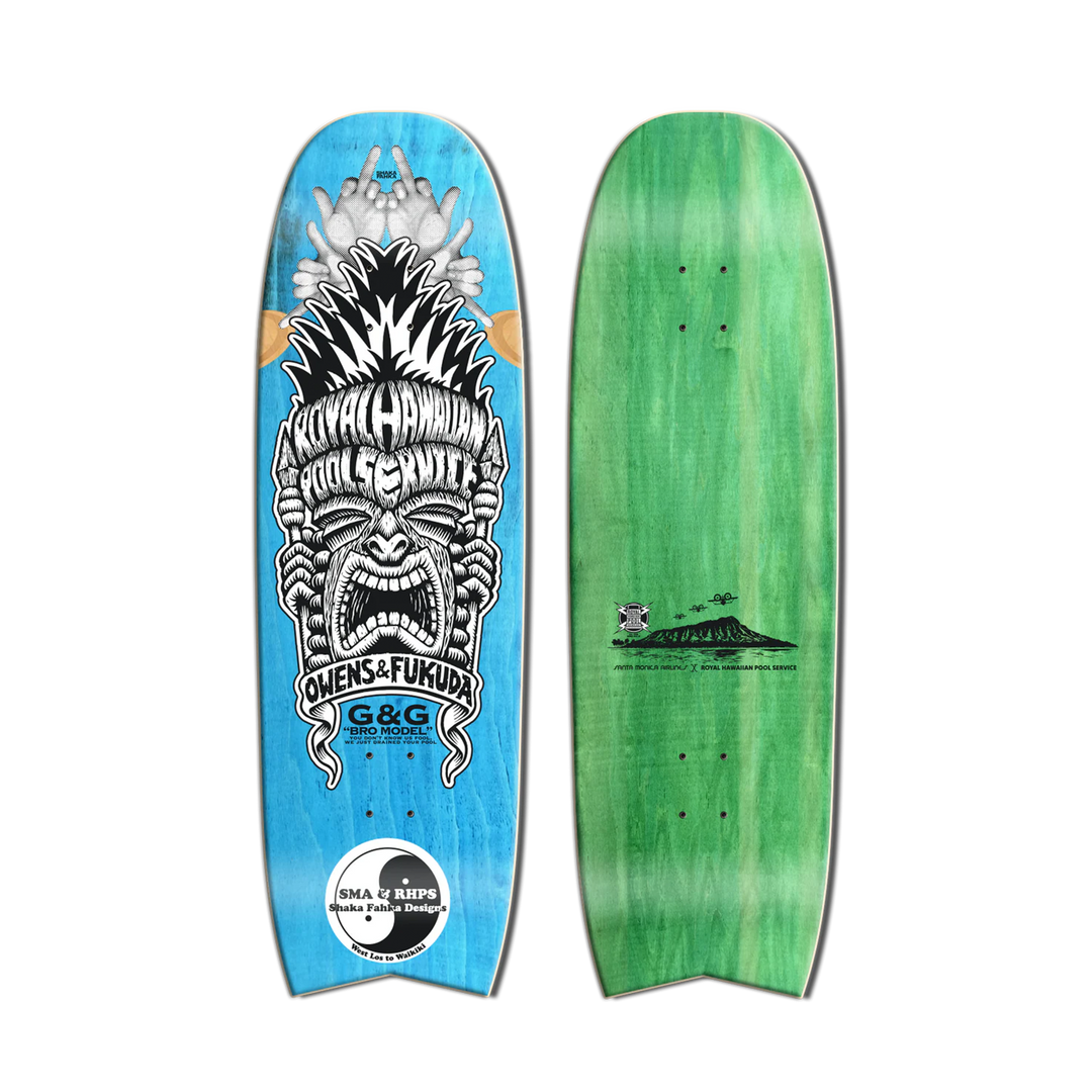 x SMA Skateboards - Bromo Owens & Fukuda "Pool Service" *Ltd Edition o